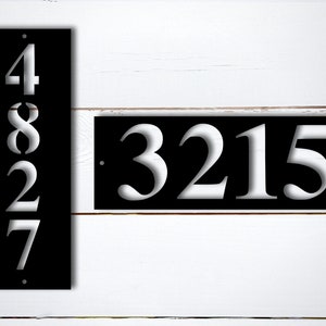 Custom Metal Address Plate for House, Metal Address Plaque, Metal ...