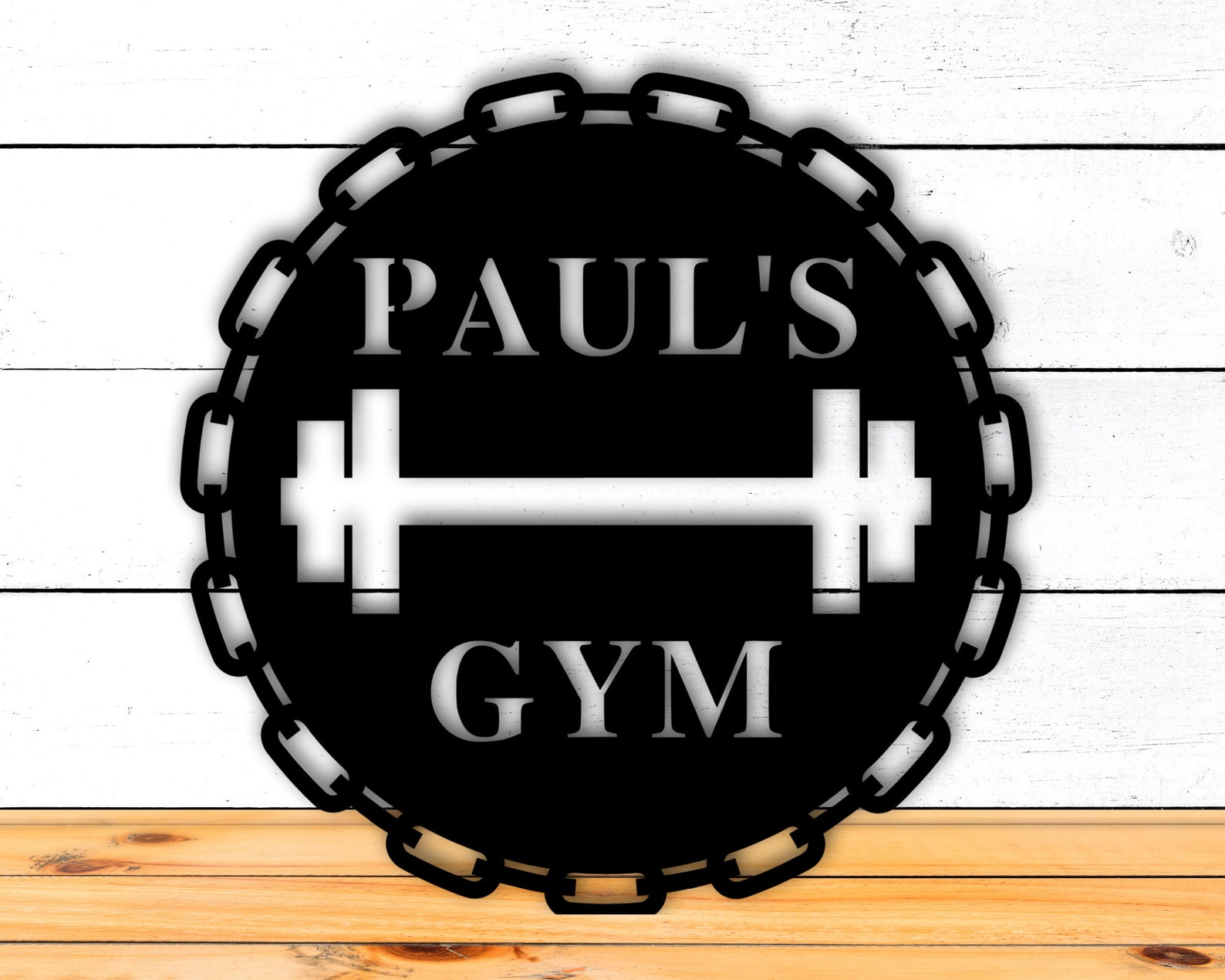 Personalized Home Gym Signs for Workout Room, Personalized Metal Sign ...