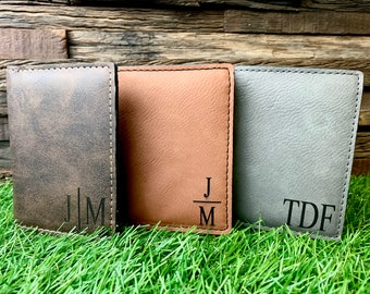Leather Wallet Mens Trifold - Etsy