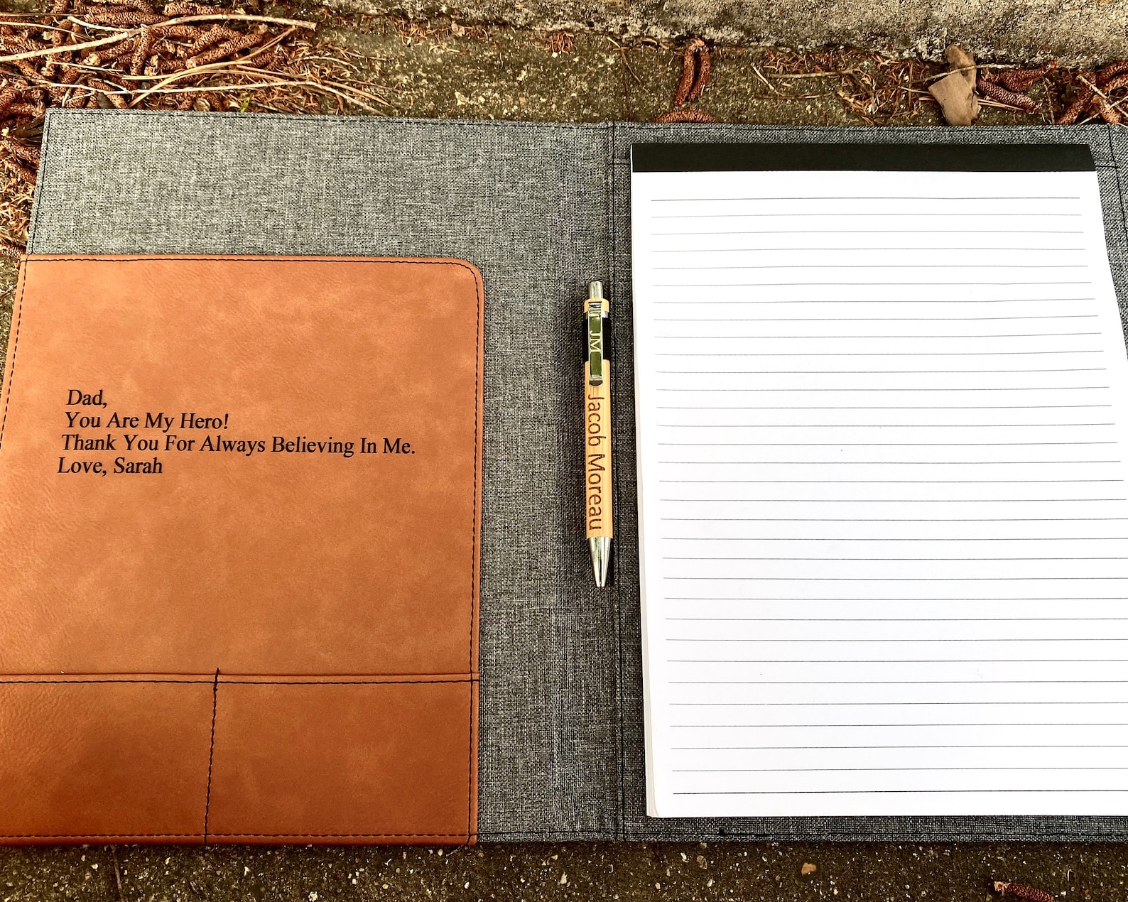 Personalized Padfolio Engraved Portfolio Personalized - Etsy