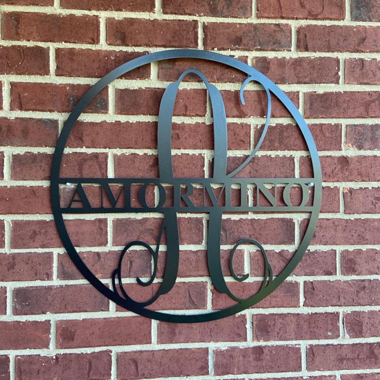 Last Name Metal Signs Personalized Metal Sign Custom Last Name - Etsy