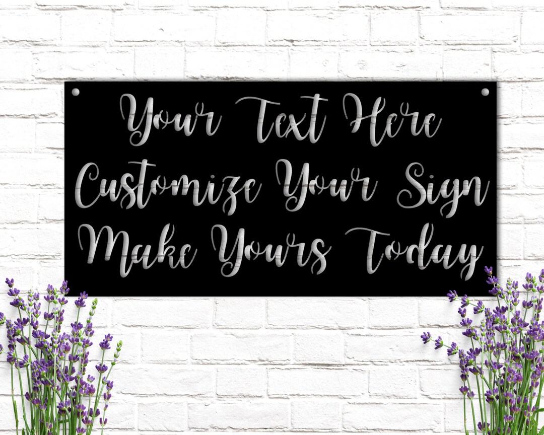 Customized Metal Sign, Personalized Metal Signs, Custom Metal Sign ...