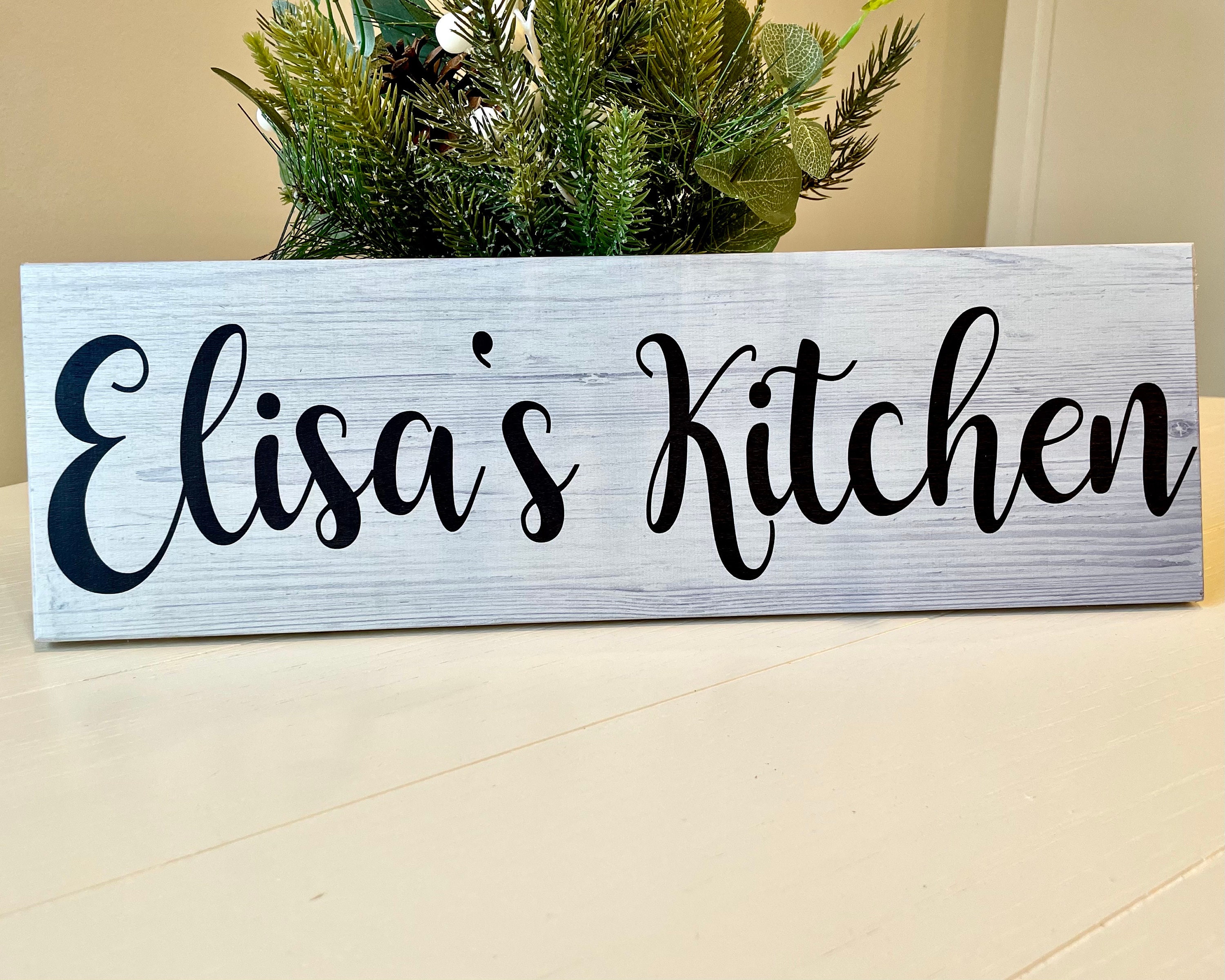 Custom Kitchen Sign Kitchen Decor Custom Wood Sign Kitchen | Etsy