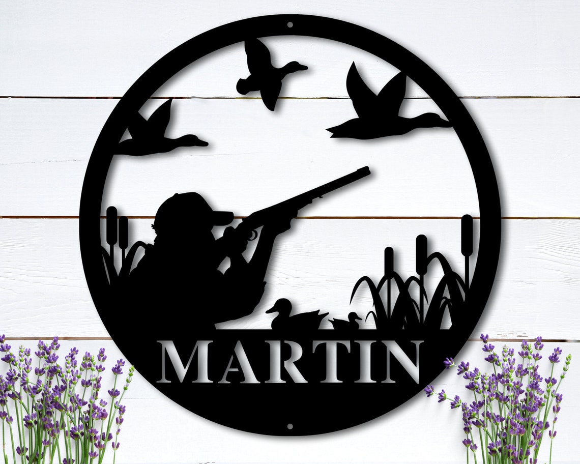 Personalized Duck Hunting Sign Duck Hunting Gift Metal Duck - Etsy