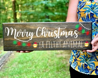 Christmas Sign With Kids Names Family Name Christmas Decor - Etsy