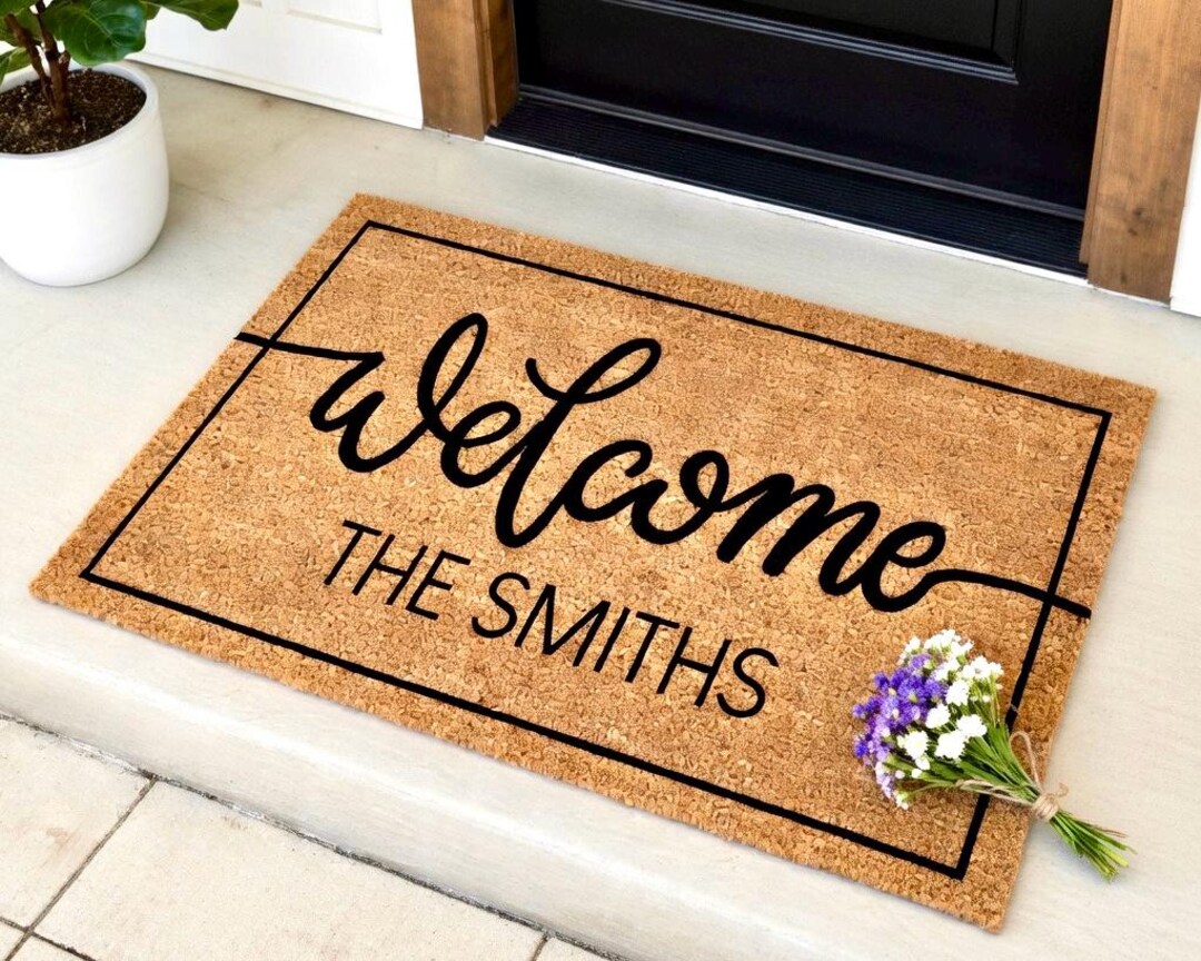 Personalized Welcome Mat-personalized Housewarming Gift-wedding Gift ...