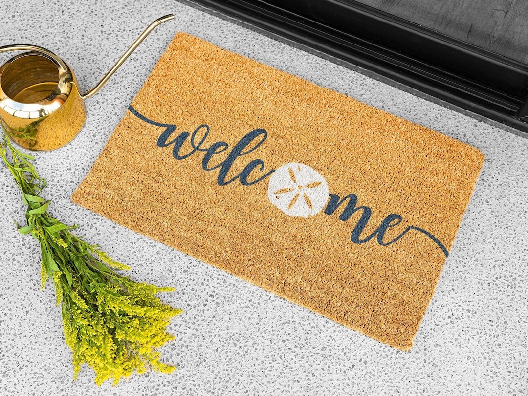 Beach House Decor Beach House Gift Summer Welcome Mat Beach Welcome ...