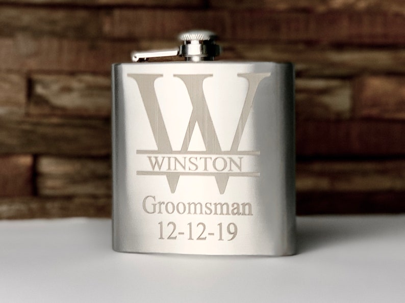 Groomsmen Flask Set, Groomsman Flask, Personalized Flask, Groomsmen ...