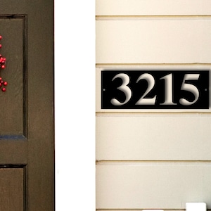 Custom Metal Address Plate for House, Metal Address Plaque, Metal ...