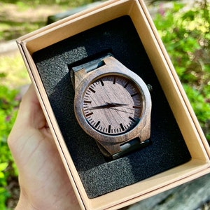 Engraved Wooden Watches for Men, Wood Watch, Mens Wood Watch ...