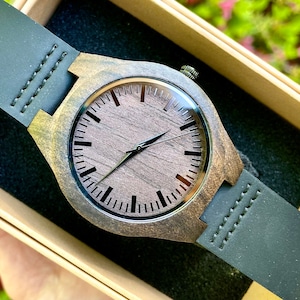 Engraved Wooden Watches for Men, Wood Watch, Mens Wood Watch ...