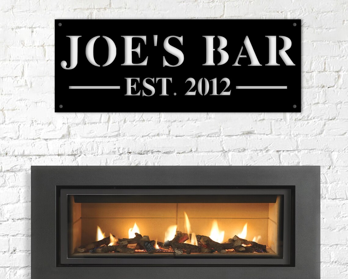 Custom Metal Sign for Business Sign for Bar Sign Personalized - Etsy