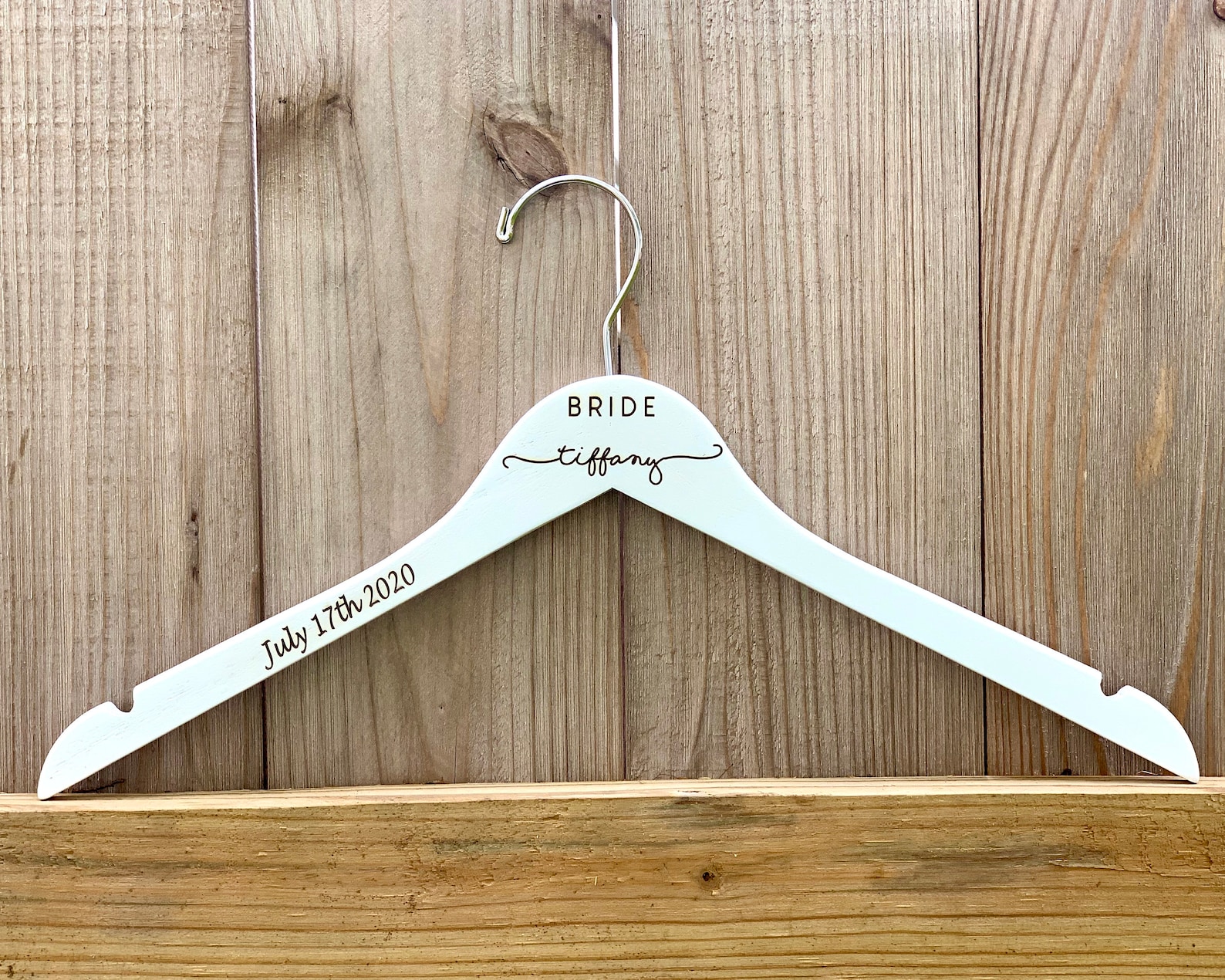 Custom Bridal Hanger Personalized Bridesmaid Hangers Bride - Etsy