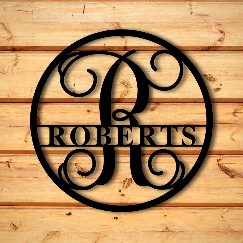 Metal Name Sign - Etsy