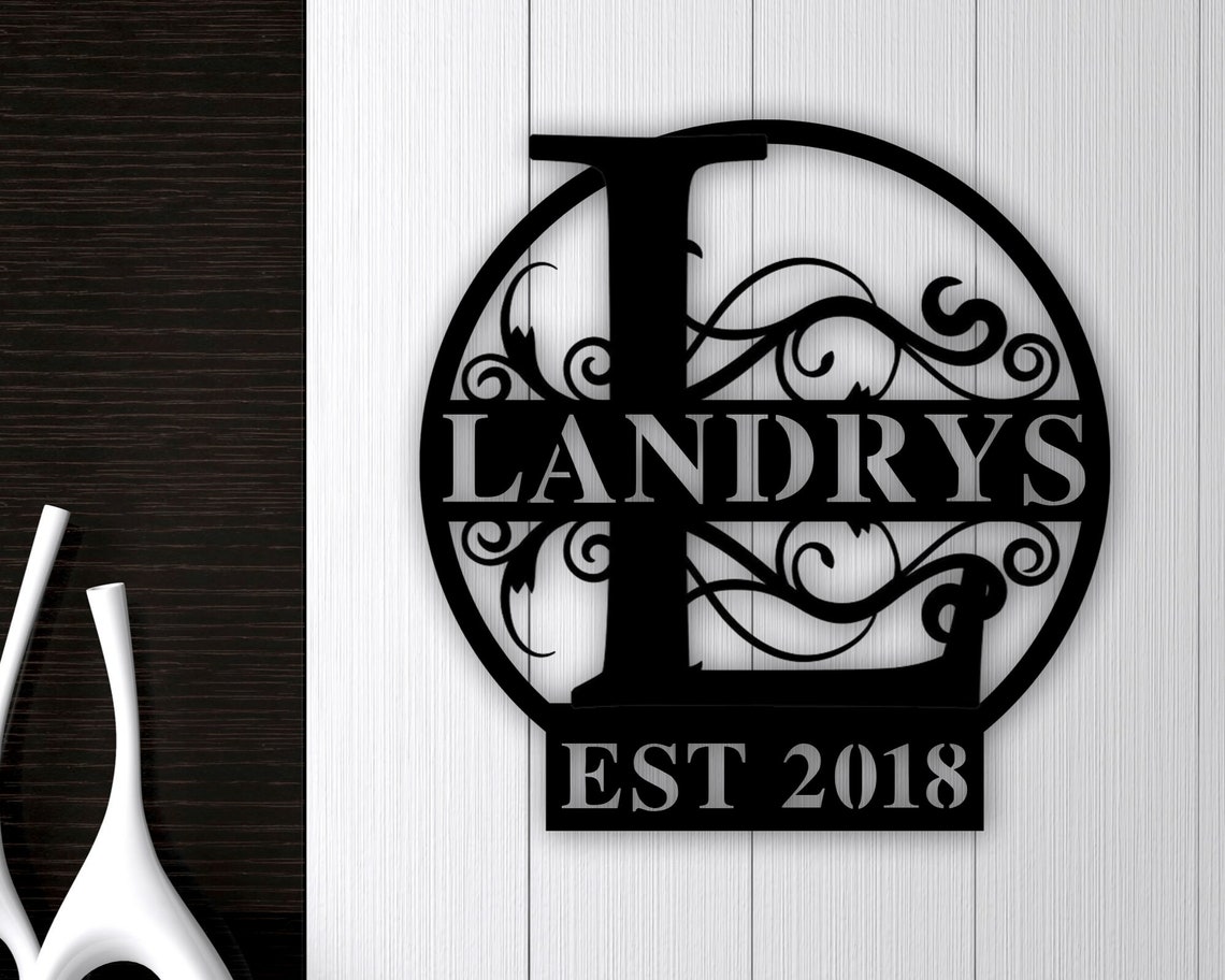 Personalized Metal Signs for Home, Family Name Sign Metal, Personalized ...