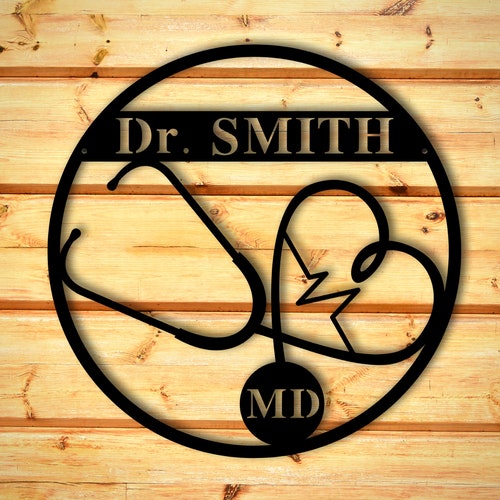 Personalized Doctor Sign Gift Custom Metal Signs RN Gifts | Etsy