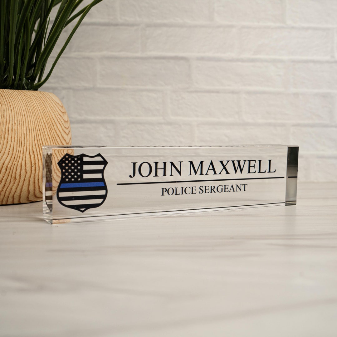 Police Gift for Officer, Law Enforcement Personalized Gift for Police ...