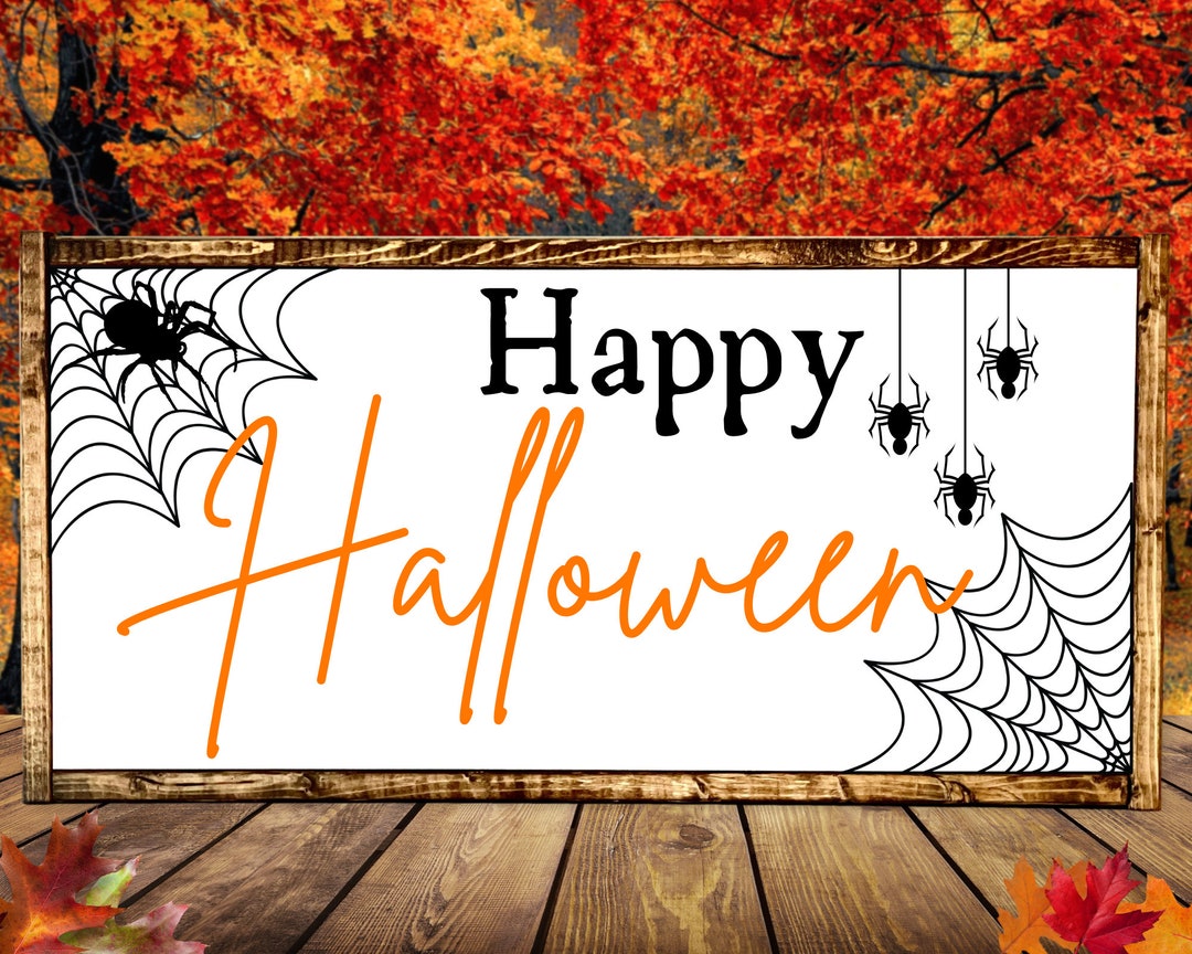 Happy Halloween Sign, Halloween Sign, Halloween Decor, Halloween ...