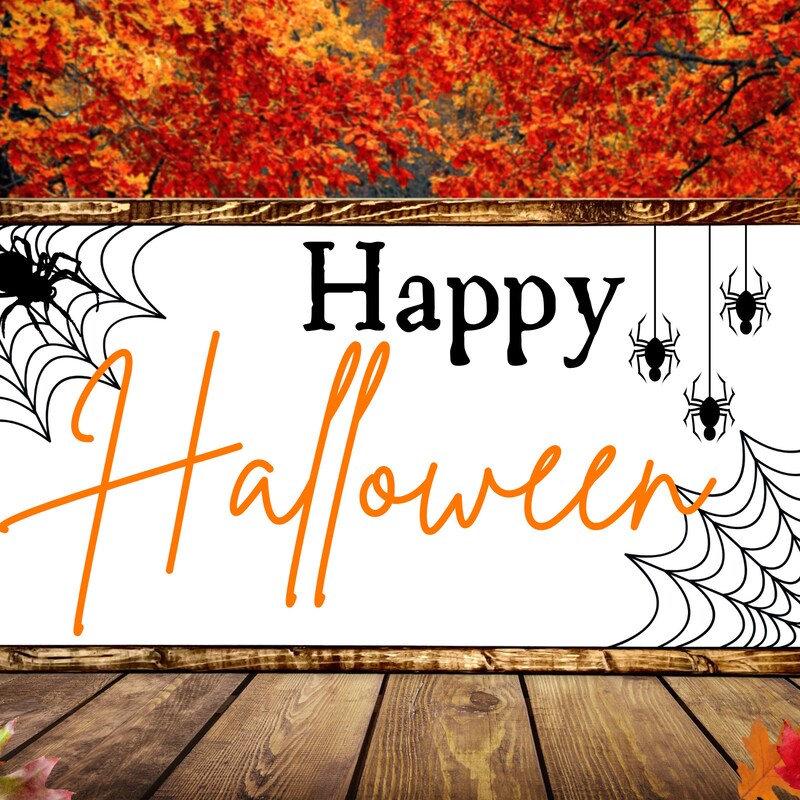 Happy Halloween Sign - Etsy