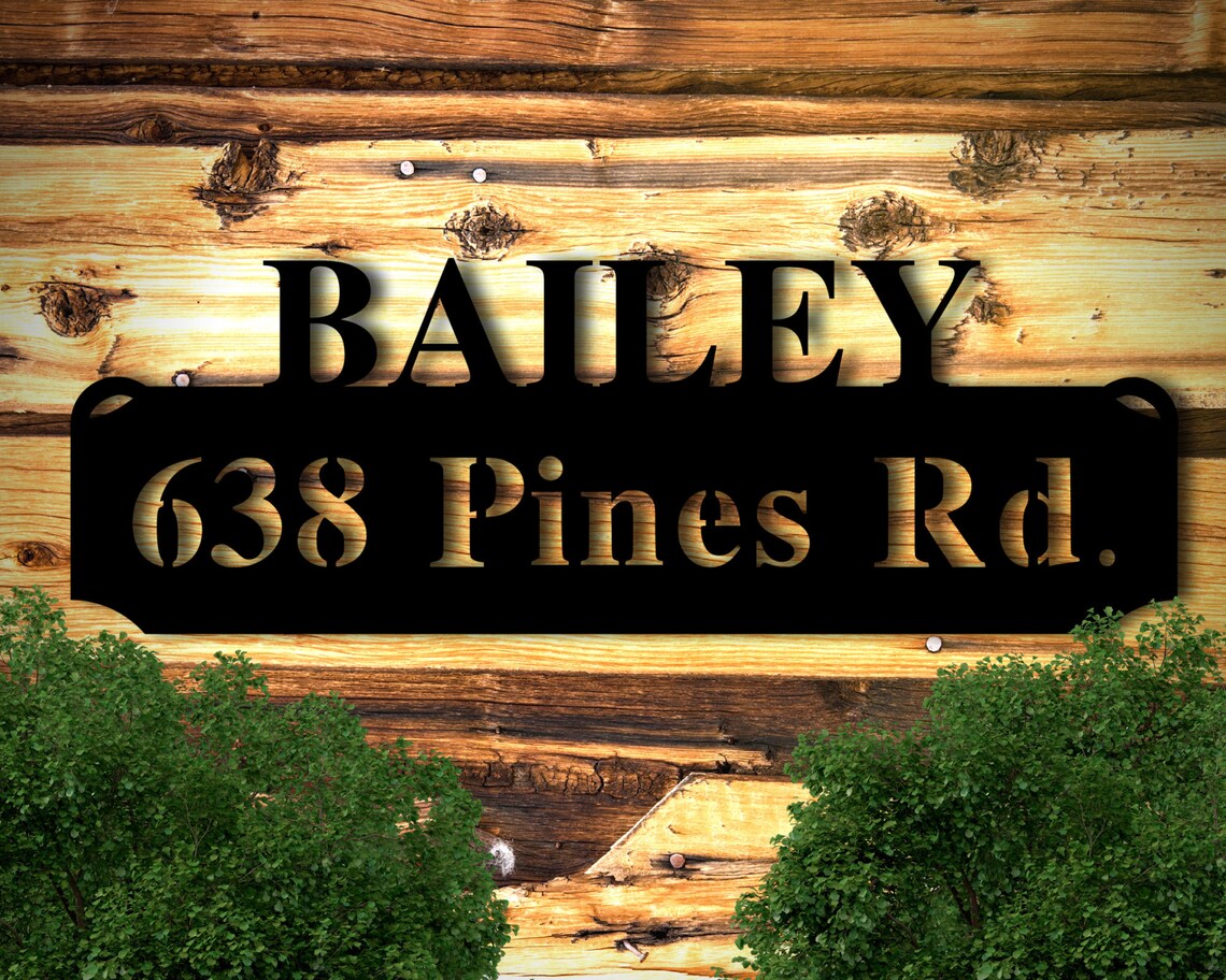 Custom Street Address Sign Custom Metal Address Sign Metal - Etsy