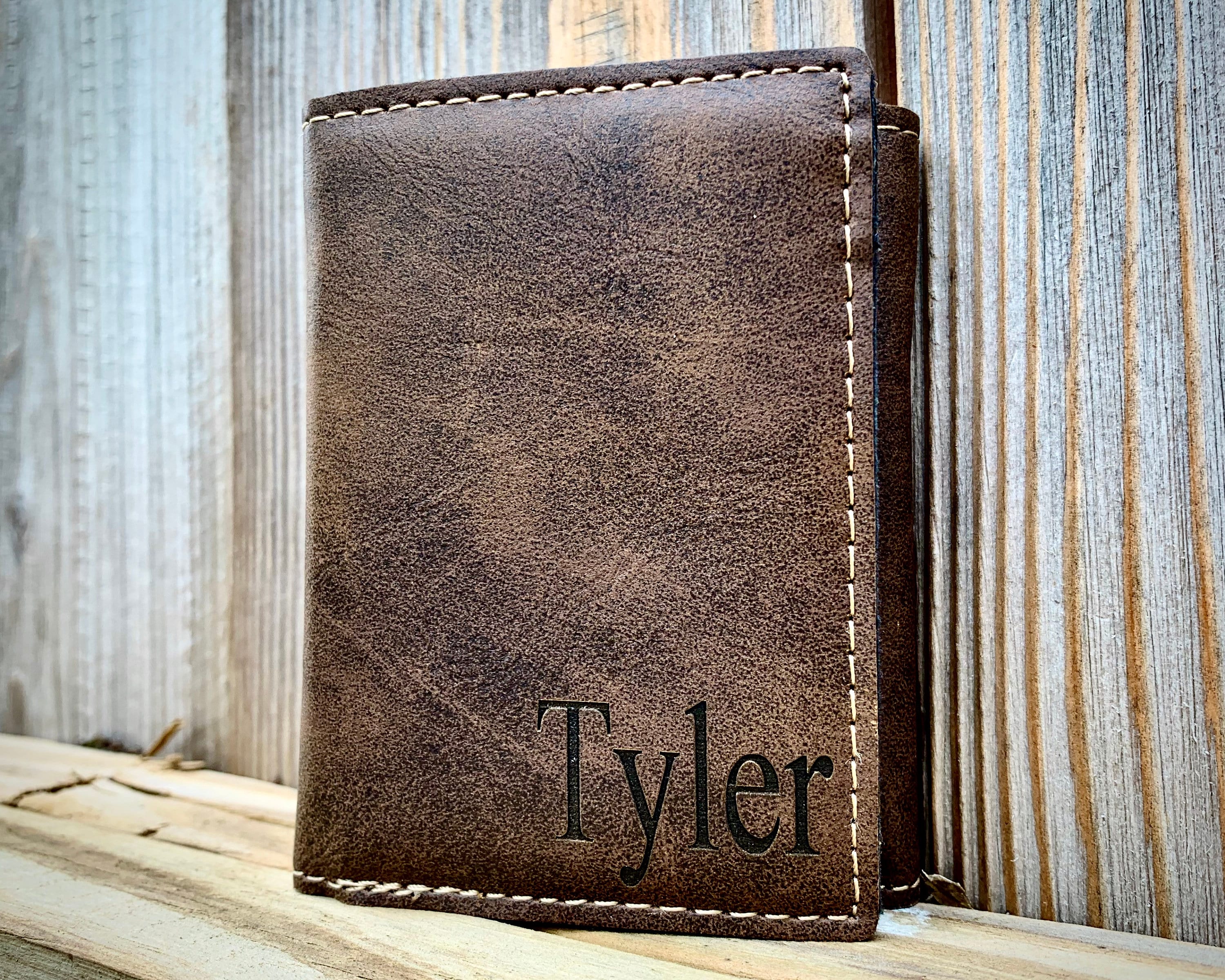 Personalized Mens Wallet Trifold Mens Wallet Leather Wallet - Etsy