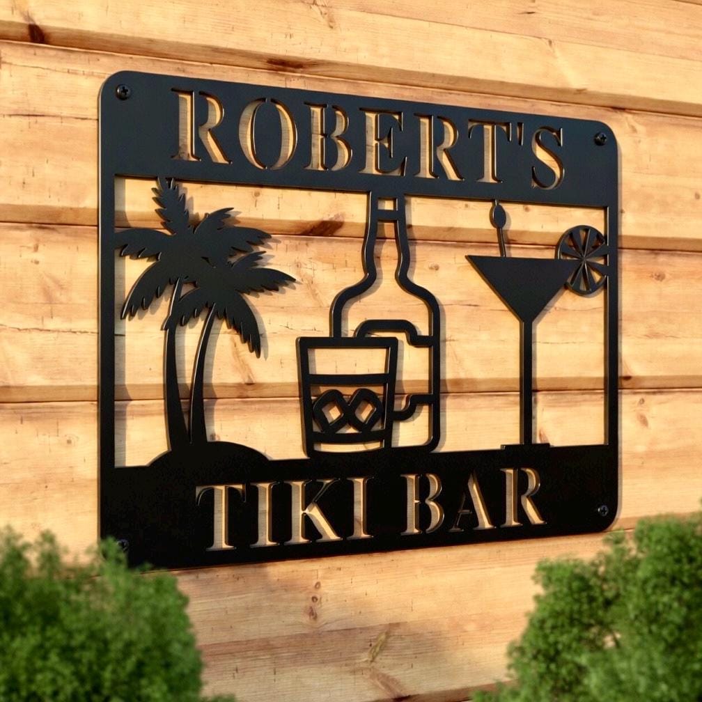 Personalized Metal Bar Sign, Custom Metal Sign Outdoor, Man Cave Signs ...