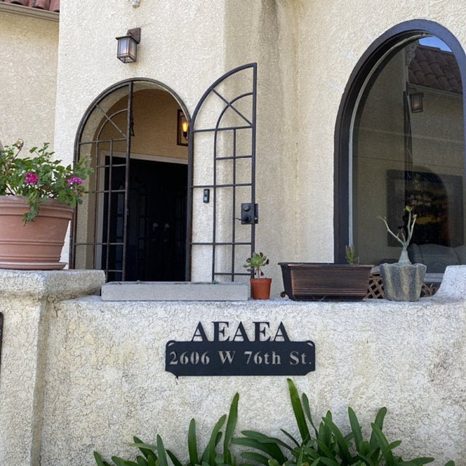 Family Name Address Sign, Metal Address Plaque for House, Last Name ...