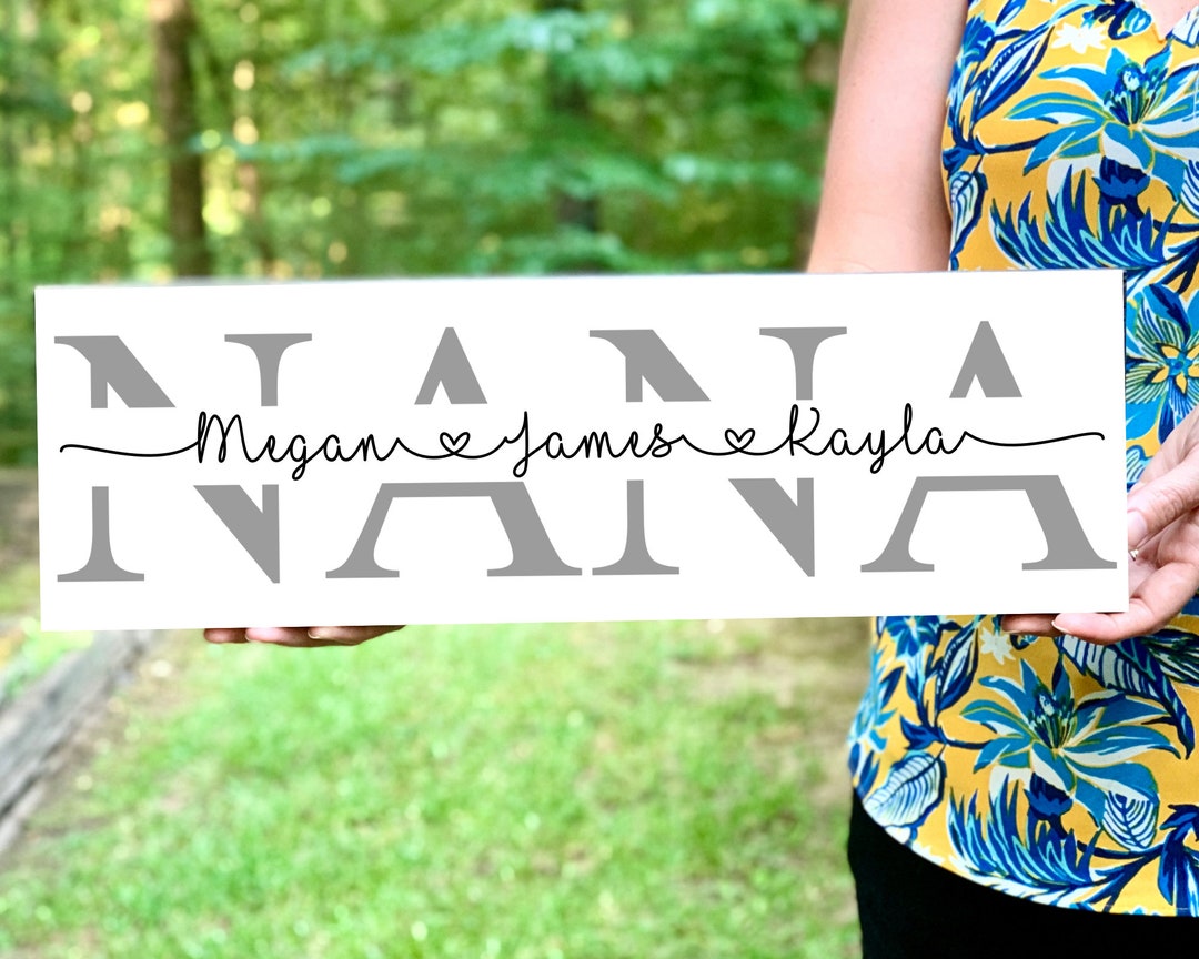 Nana Sign, Mother's Day Gift for Nana, Personalized Mothers Day Gift ...