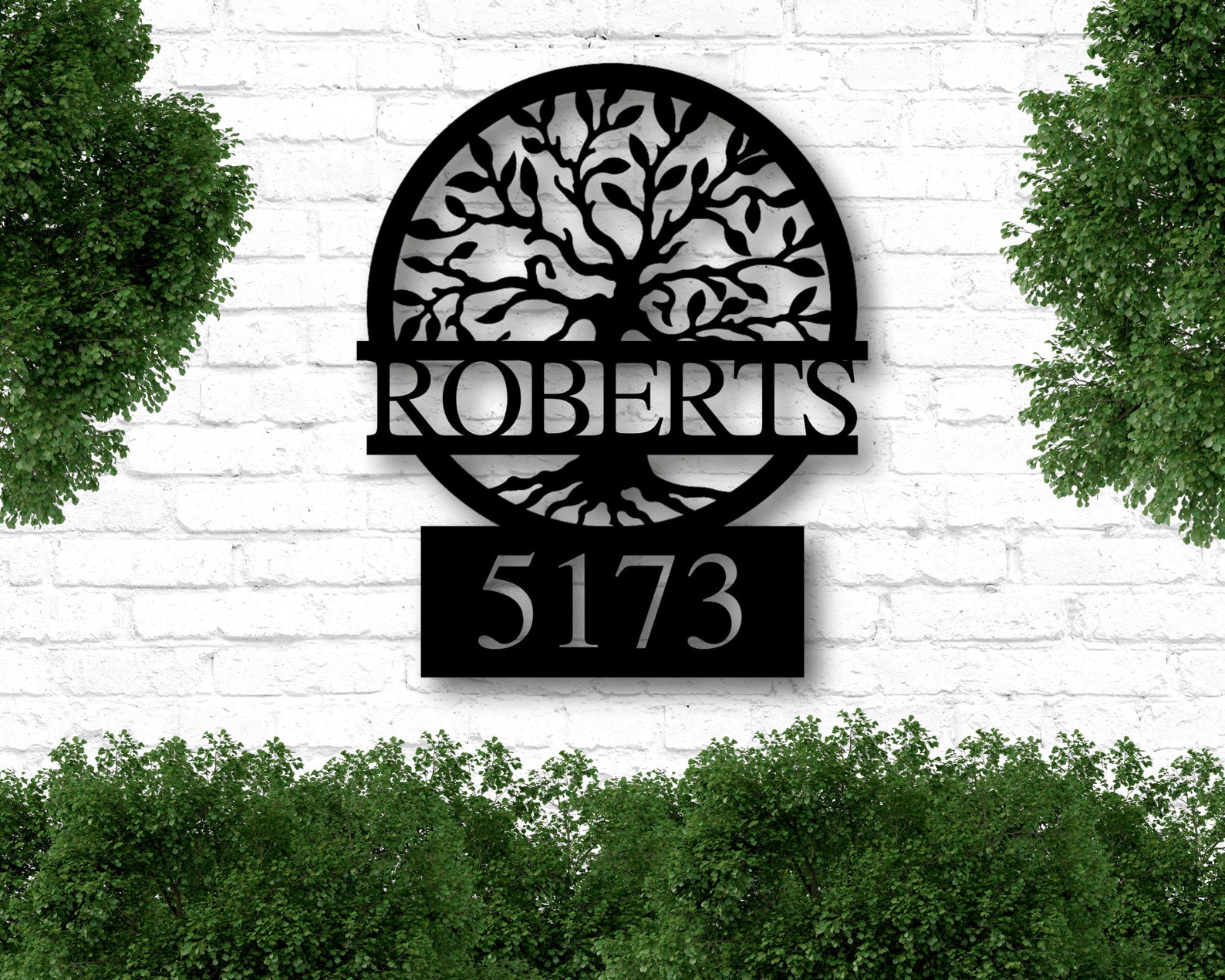 Metal House Numbers Address Sign House Number Plaque Metal | Etsy