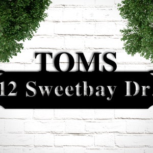 Custom Street Address Sign, Custom Metal Address Sign, Metal House ...