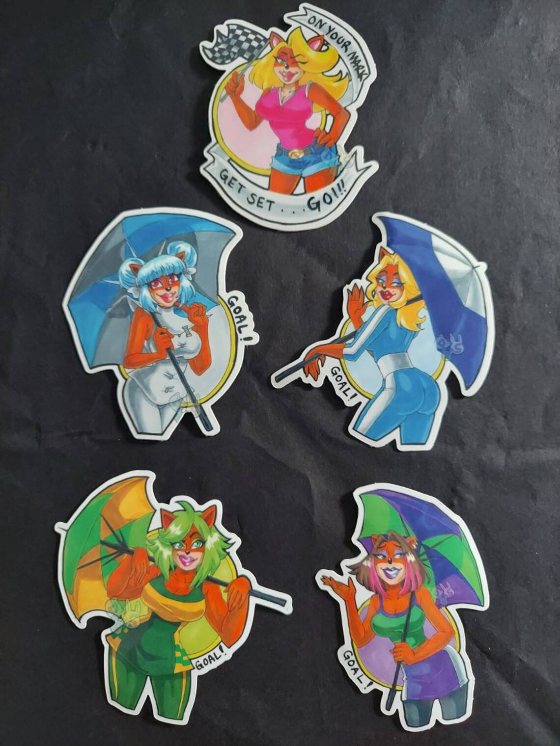 CTR Trophy Girls STICKER SET - Etsy