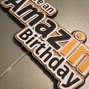 Amazon Cake Toppers, Birthday Cake Toppers, Birthday Cake Top, Cupcake ...