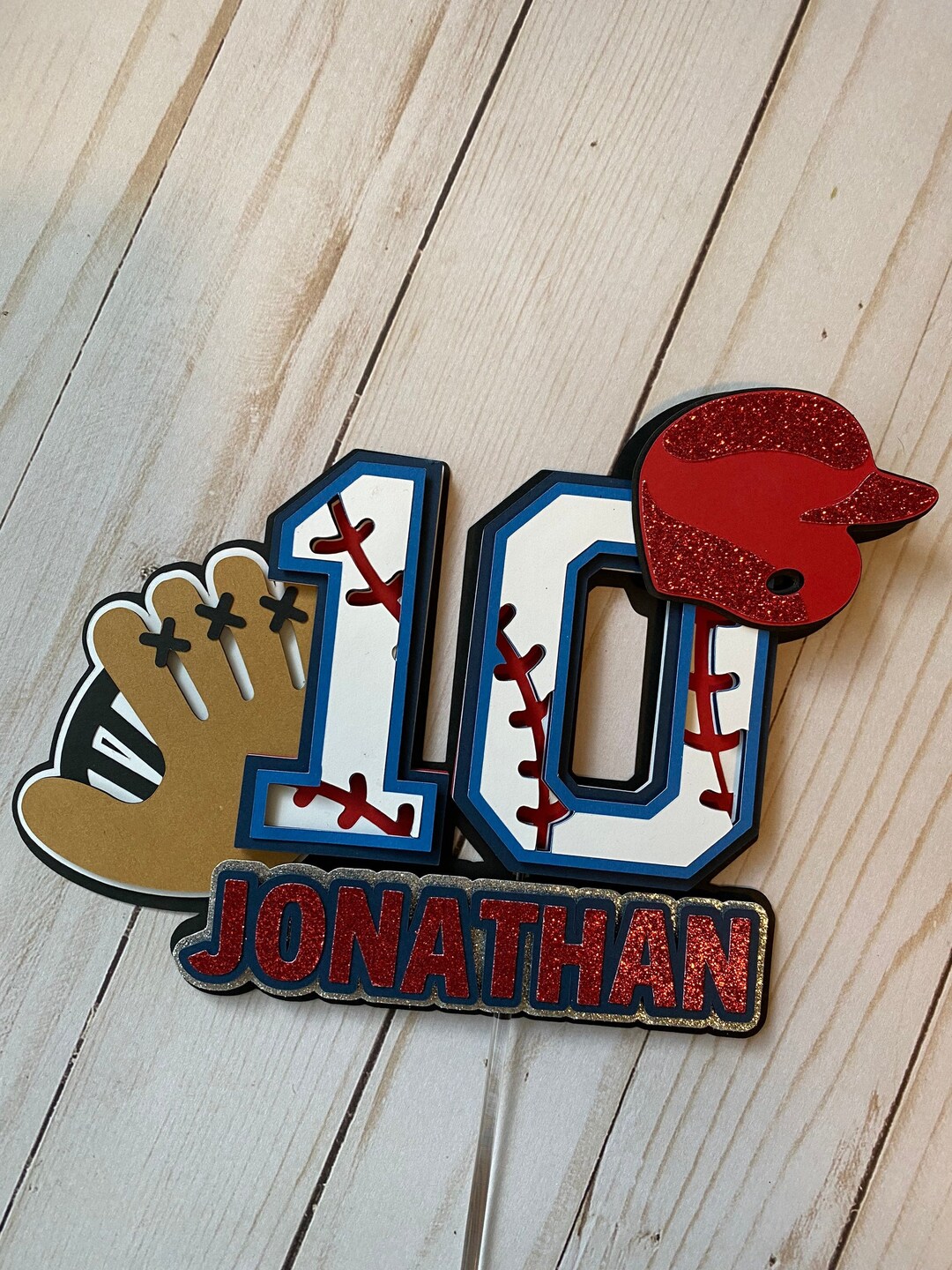 Personalized Baseball Cake Topper Sports Party - Etsy