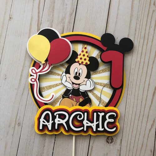 Baby Mickey Mouse Cake Topper | Etsy