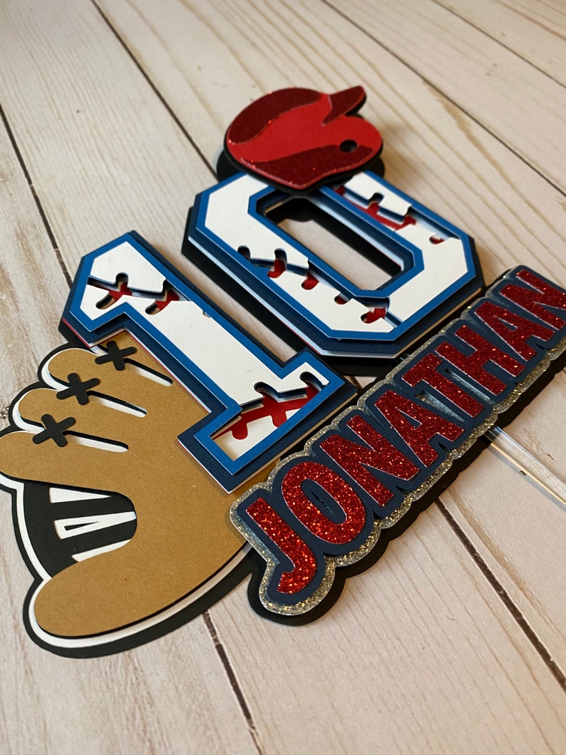 Personalized Baseball Cake Topper Sports Party - Etsy