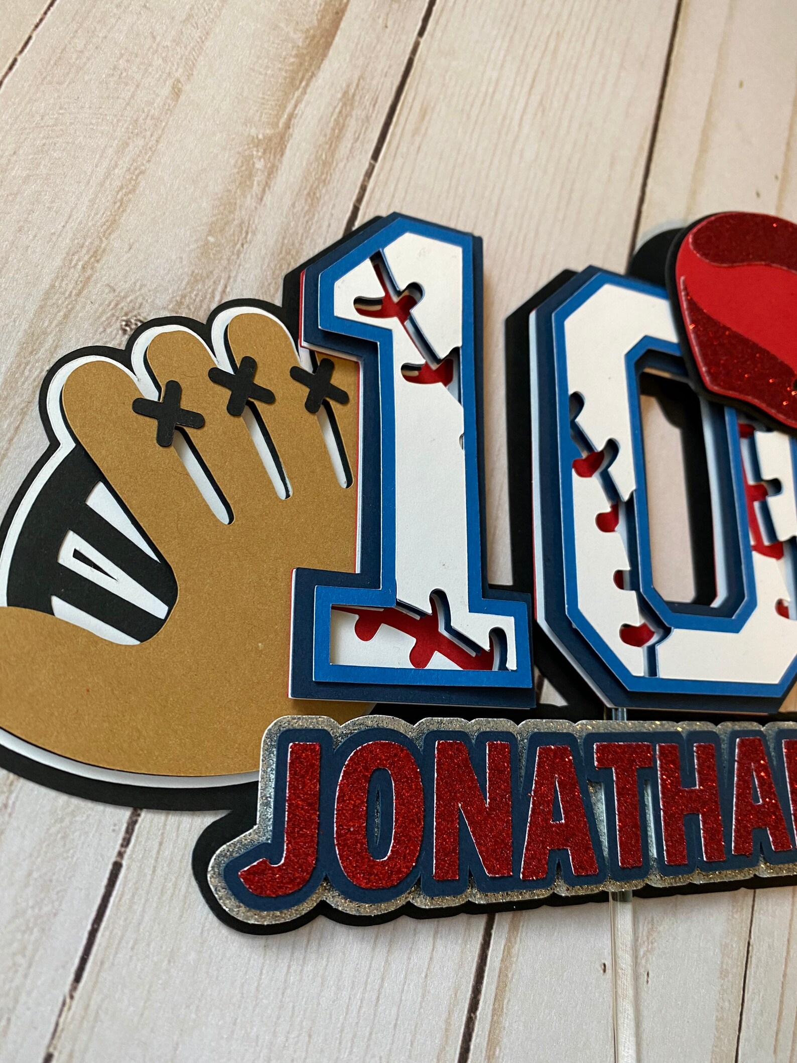 Personalized Baseball Cake Topper Sports Party - Etsy