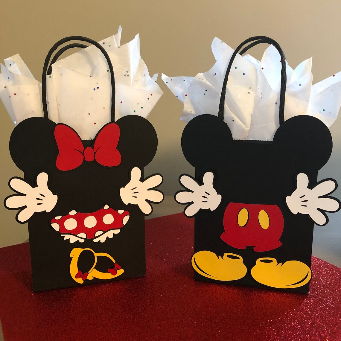 Set of 18 Mickey and Minnie Mouse Birthday Party Favor Bags / - Etsy