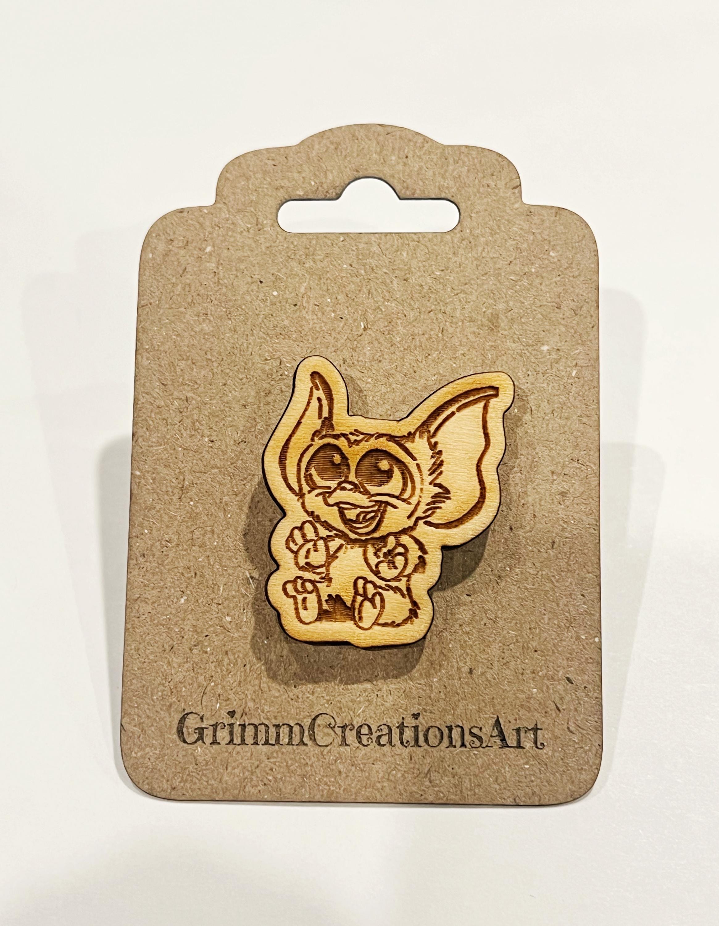 Gremlins Gizmo Wooden Pin - Etsy
