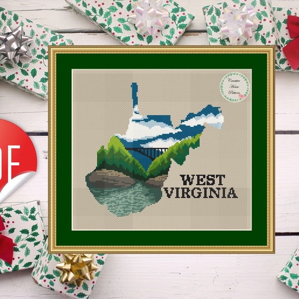 Virginia Cross Stitch - Etsy