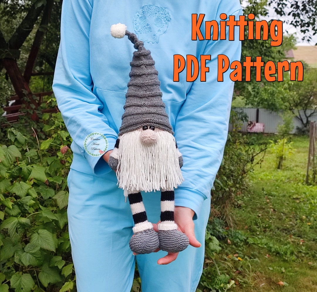 Gnome Knitting Pattern Knit Gnome Pattern Christmas Gift - Etsy