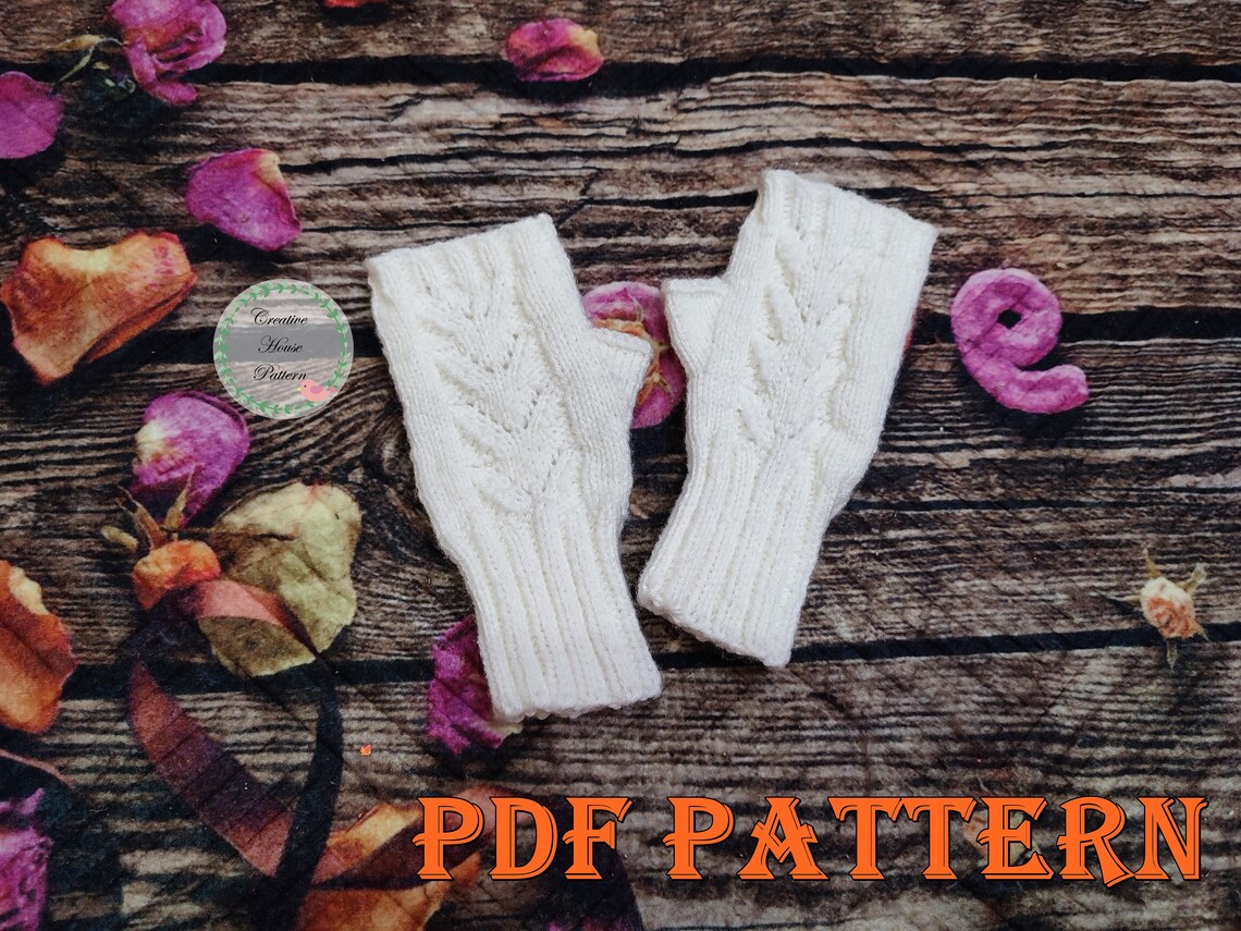 Kids Fingerless Glove Knitting Pattern Pdf Kids Mittens - Etsy