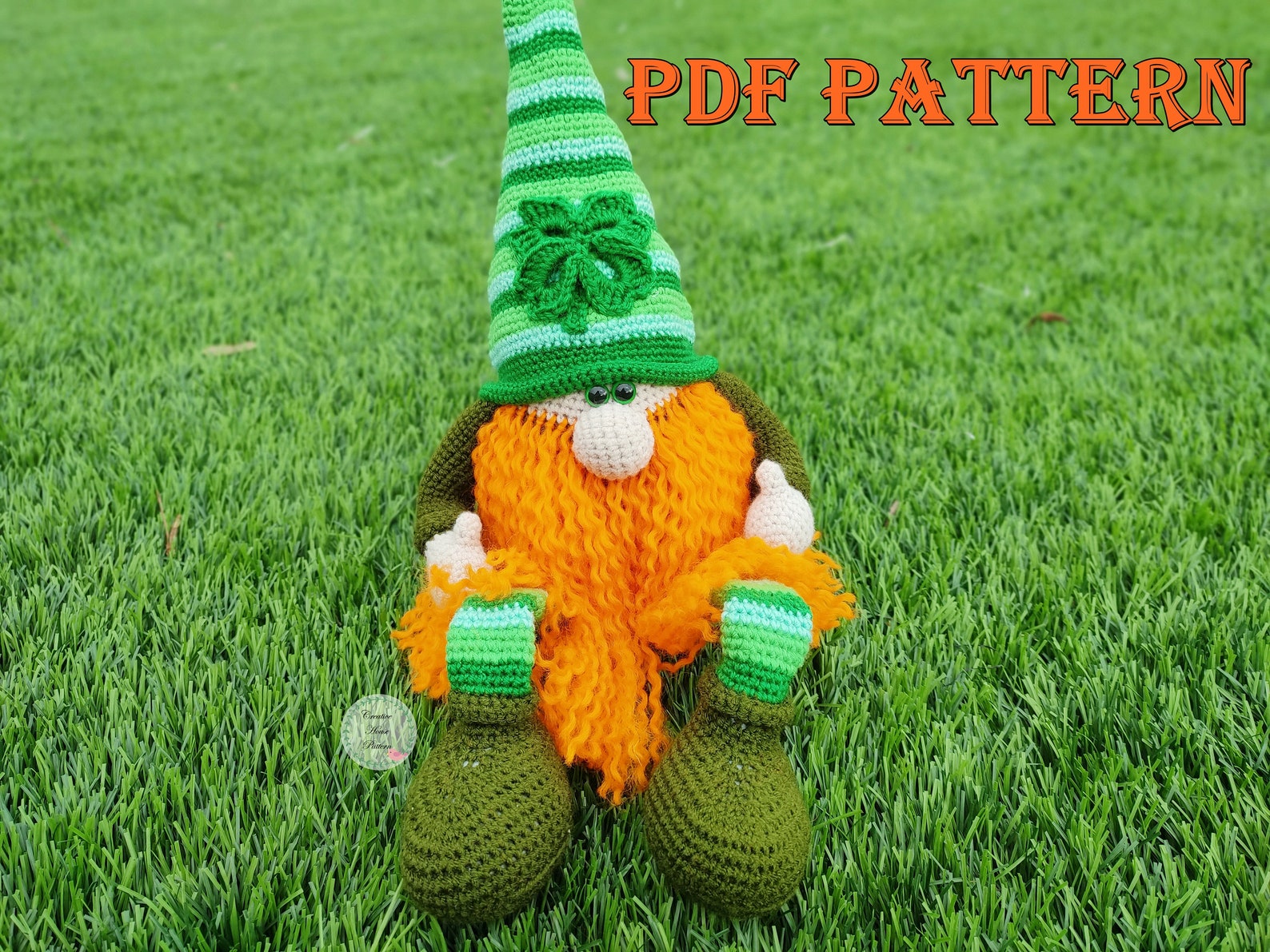 Gnome St Patrick Crochet Pattern Amigurumi Gnome Pattern - Etsy