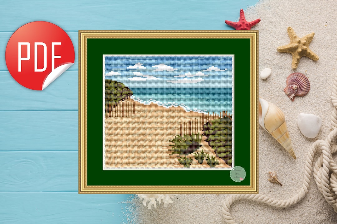 Sea Cross Stitch Pattern, Beautiful Ocean-themed Cross Stitch PDF ...