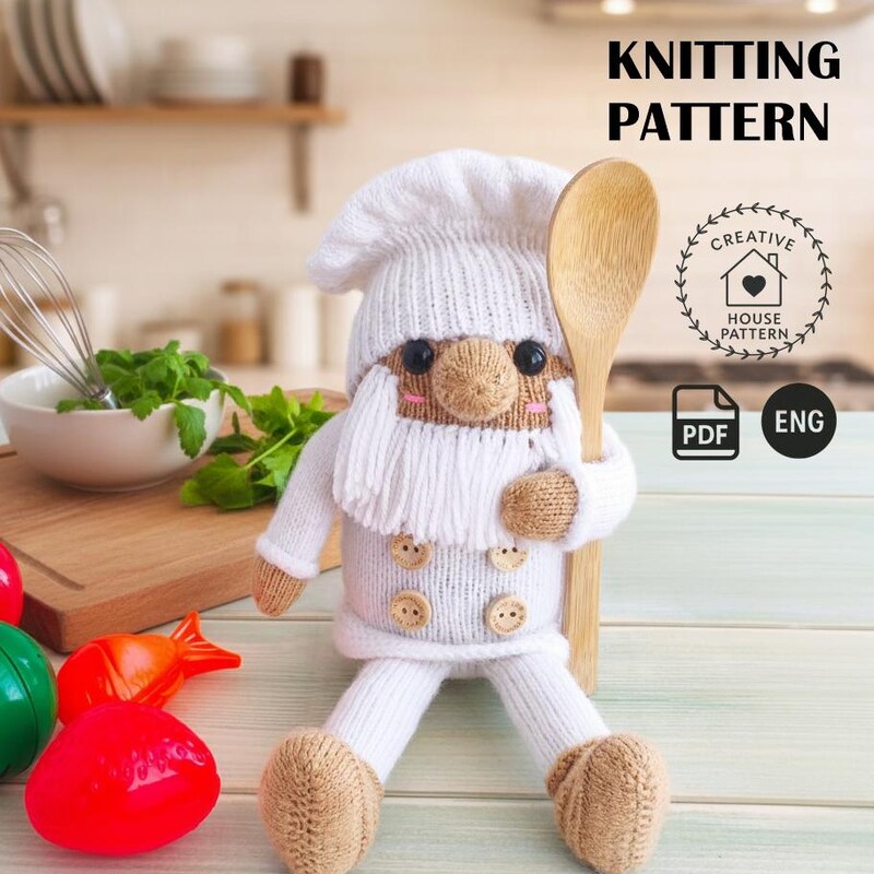 Chef Knit Pattern - Etsy
