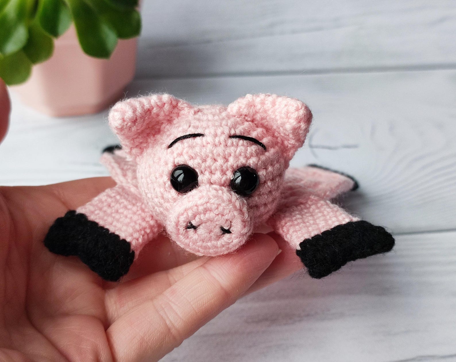 Coaster Crochet Pattern PDF English, Amigurumi Pig Crochet Pattern ...