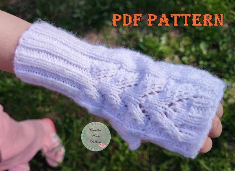Kids Fingerless Glove Knitting Pattern Pdf Kids Mittens - Etsy