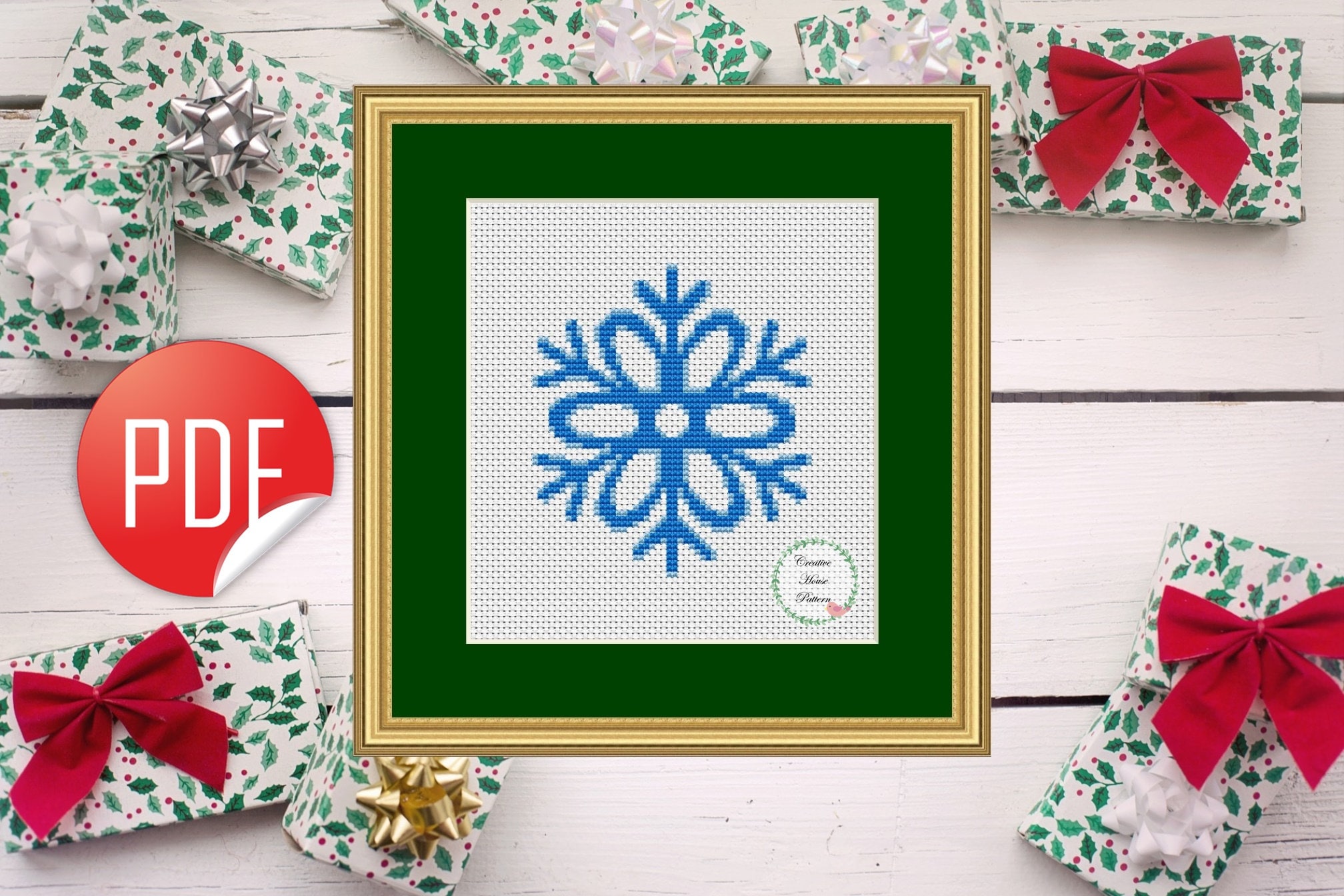 Christmas Ornaments Snowflakes Cross Stitch Pattern Cross - Etsy