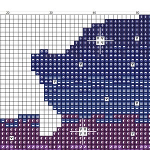 Alaska Cross Stitch Pattern, Scenic Cross Stitch, Starry Sky Design ...