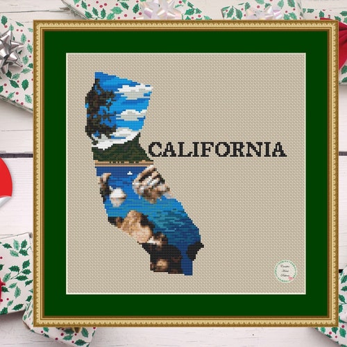 Kentucky State Modern Cross Stitch Pattern Nature Counted | Etsy