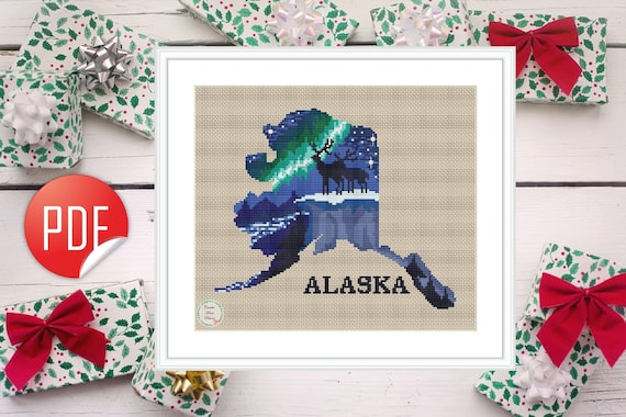 Embroidery Design Mountains Alaska Anabella's Needleart A Country